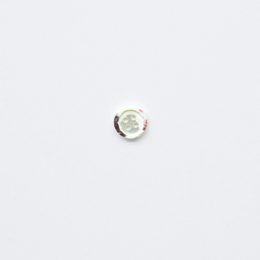 Trochus Shell - Rimmed 4-Hole Button