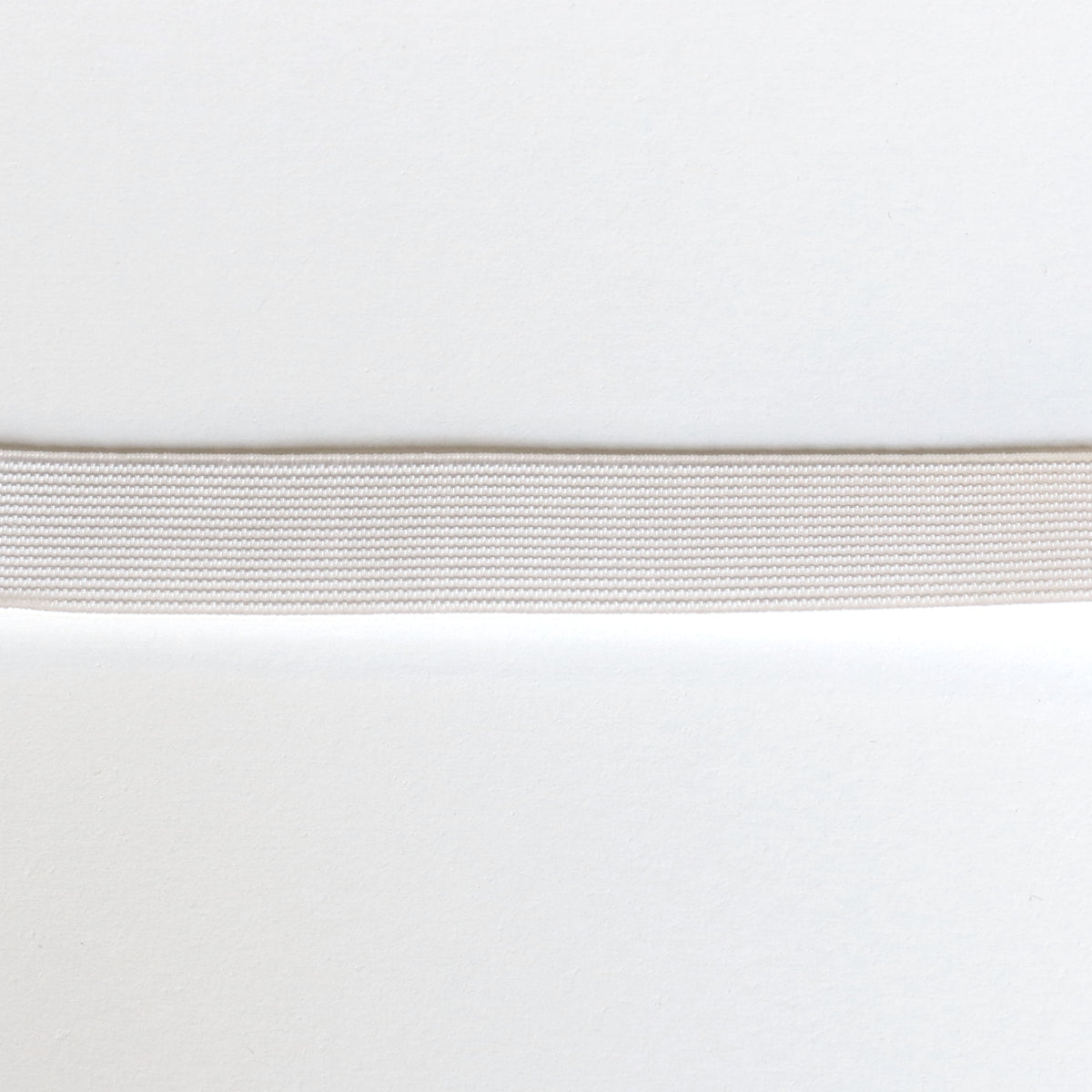 *Knitted Non-Roll Elastic (20mm) - White