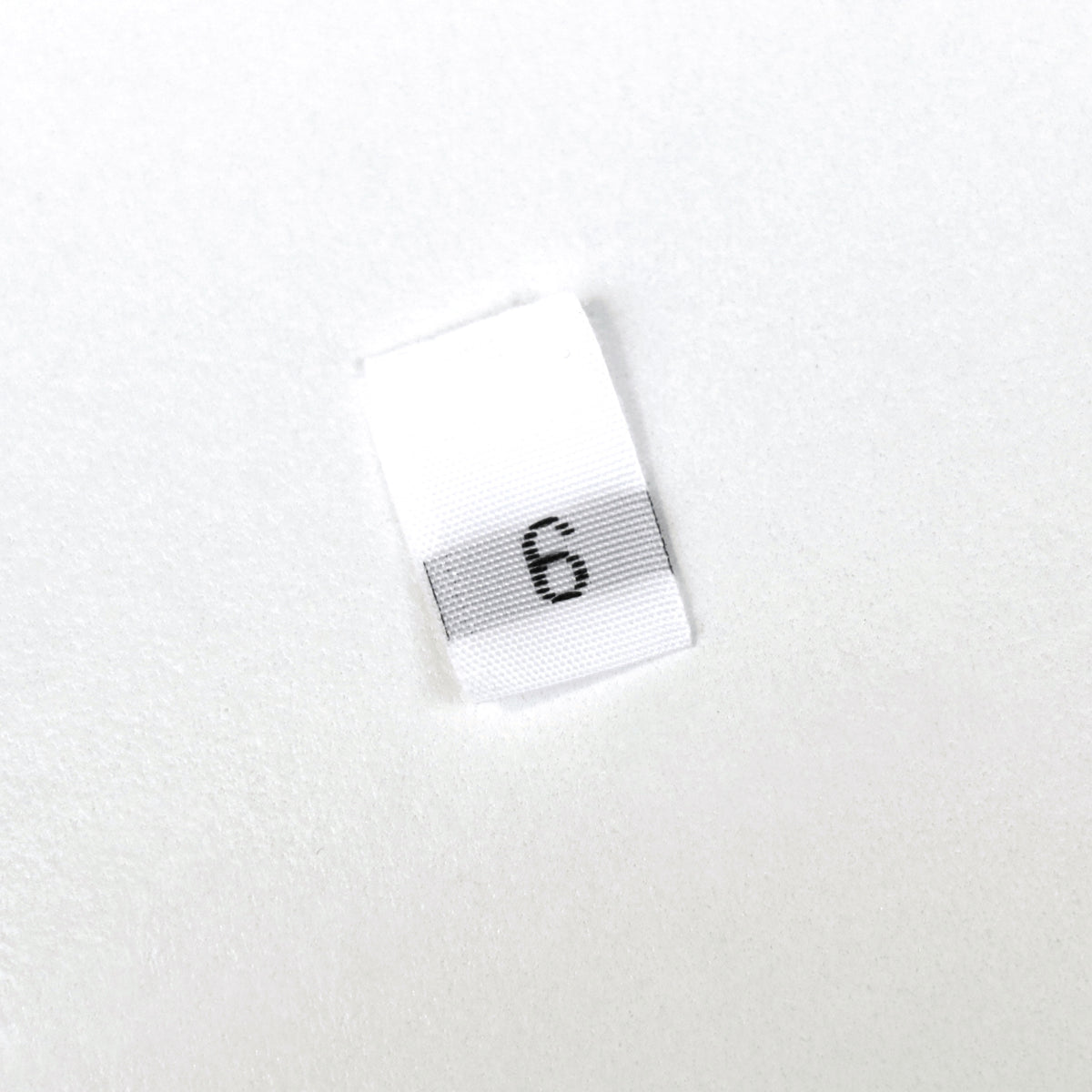 Size Woven Labels - 12 labels (Black)