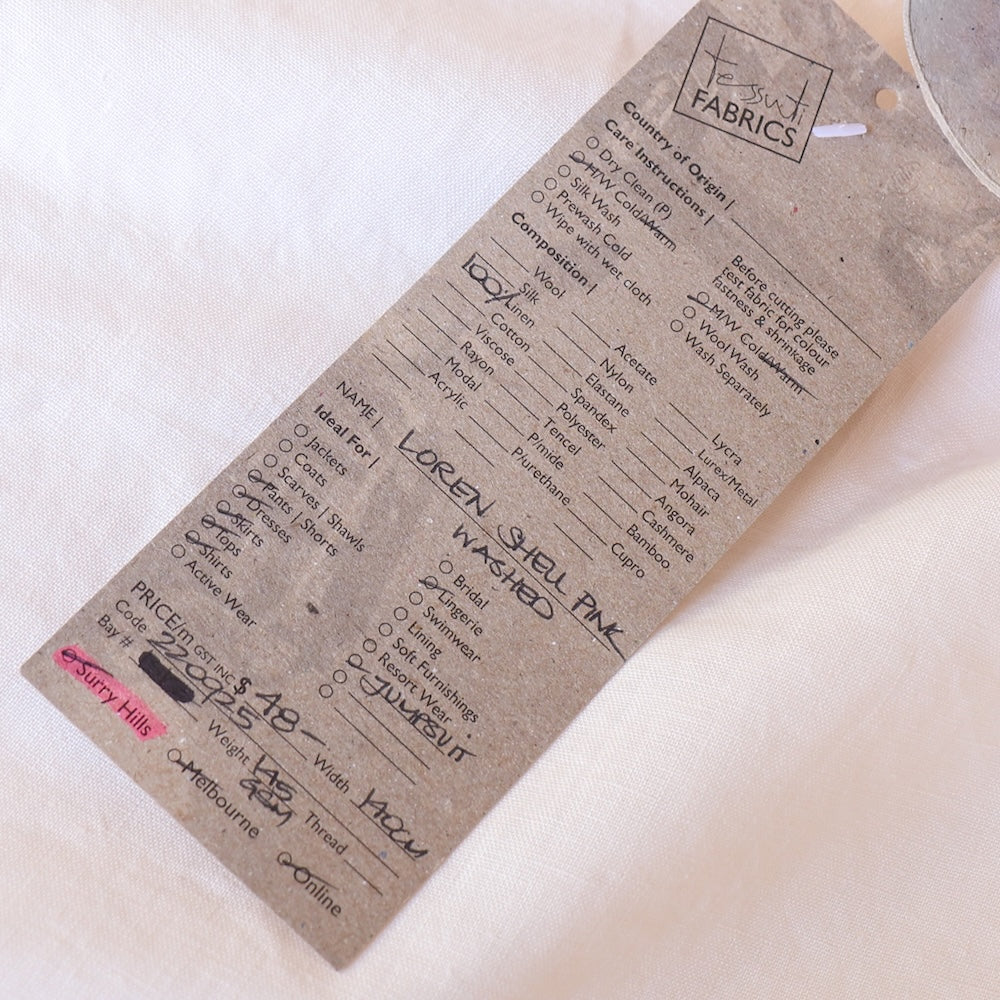 Loren Shell Pink Linen