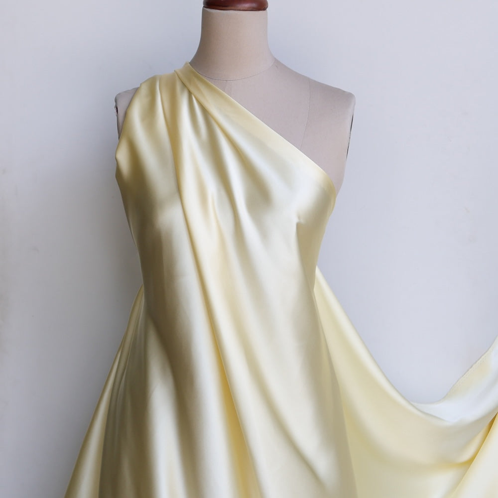 Lemon Silk Satin