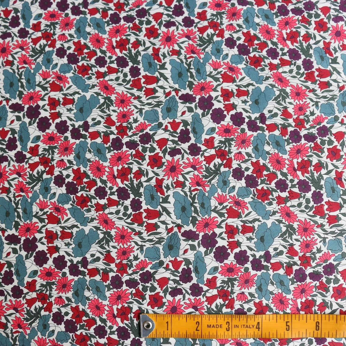 Poppy & Daisy Teal Purple - Liberty Tana Lawn™