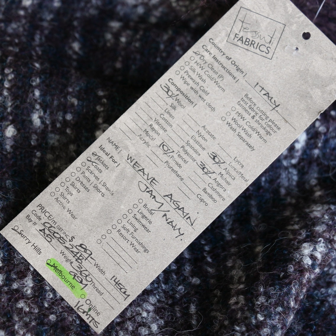 Weave Again Jam/Navy