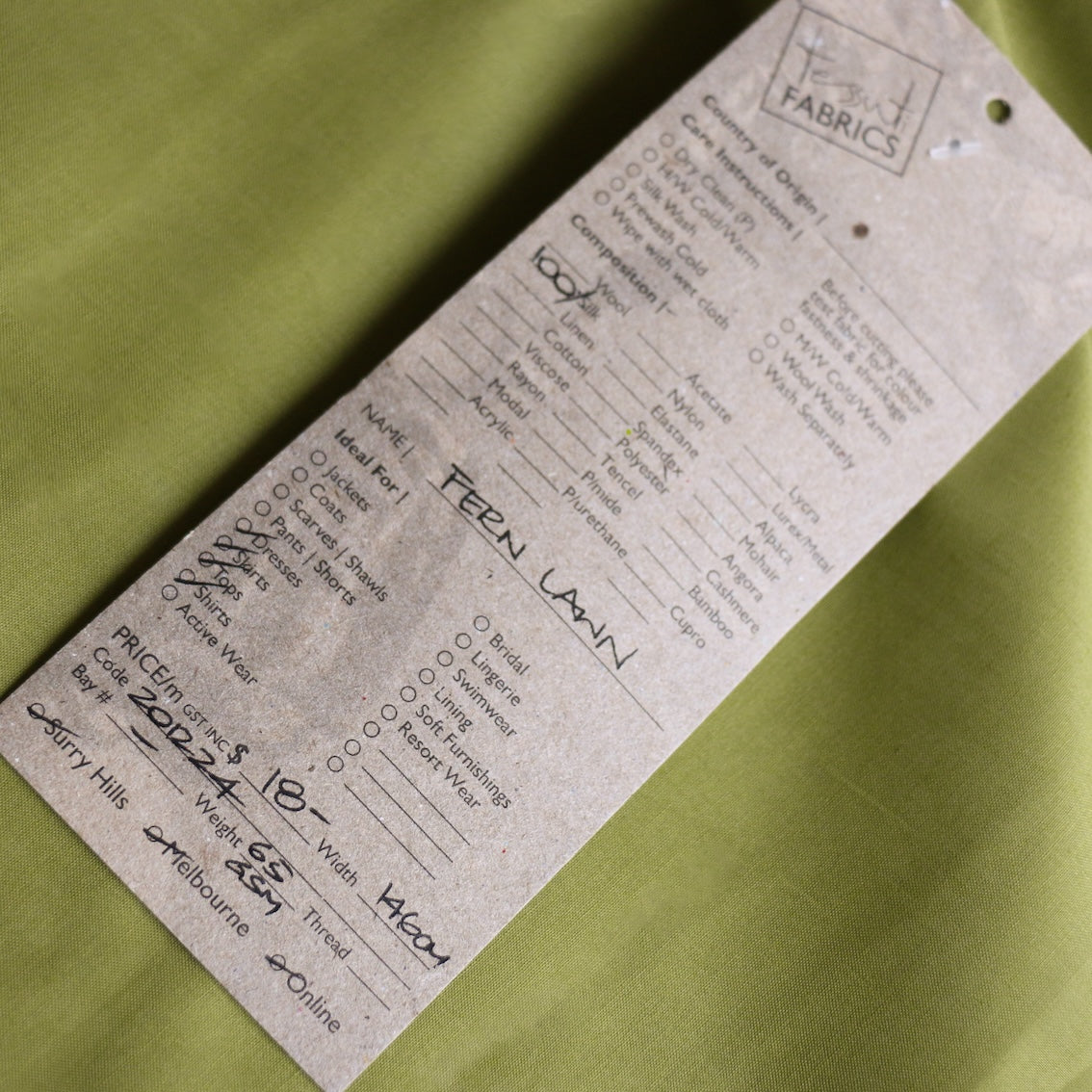 Fern Cotton Lawn/Voile