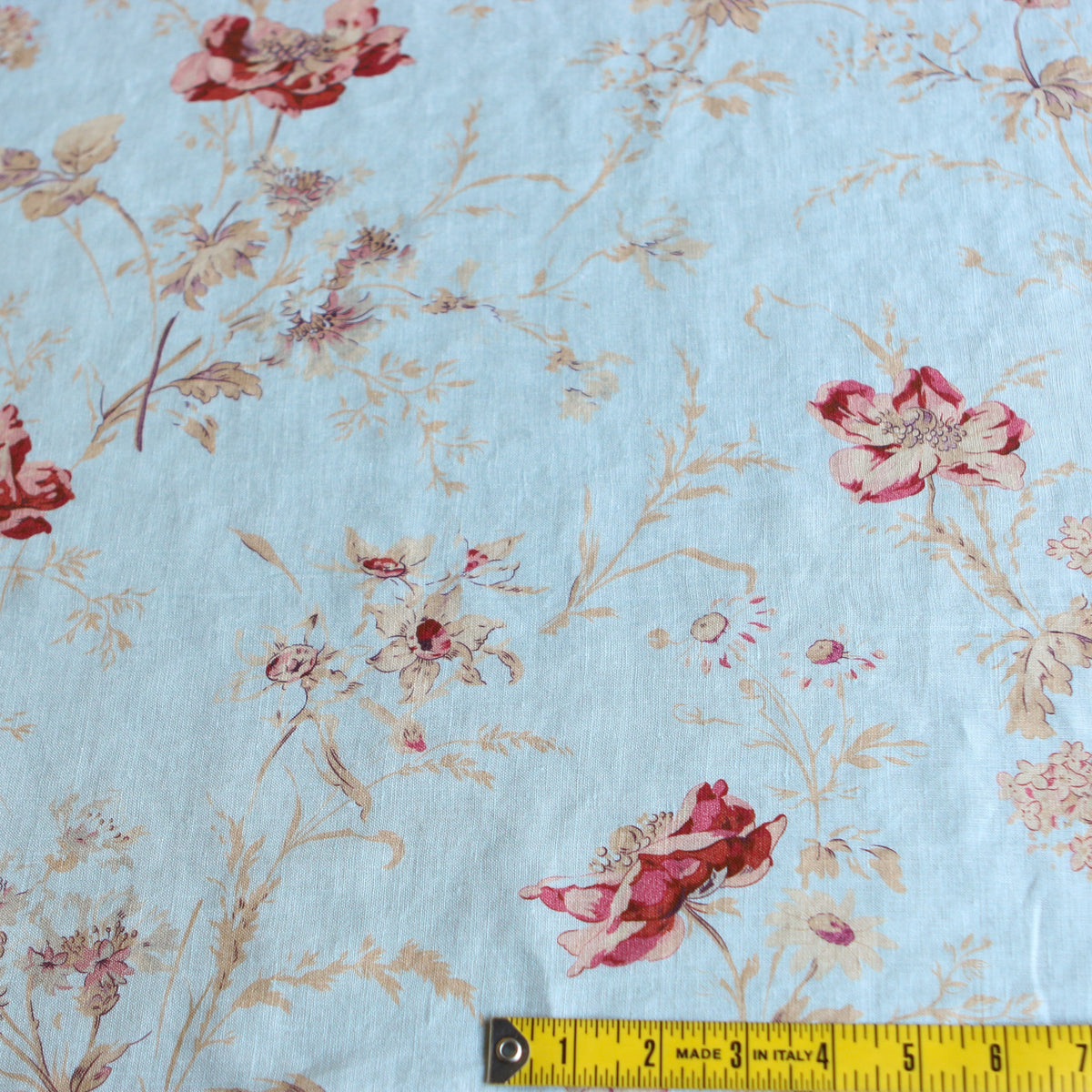 Giardino Blue Printed Linen