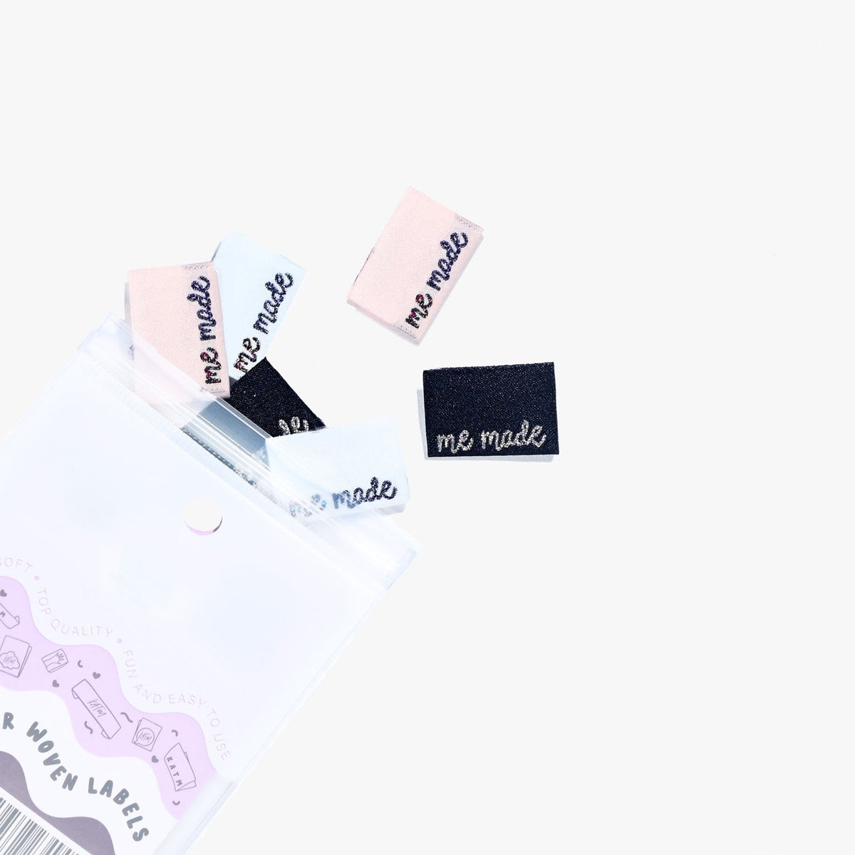 KATM "ME MADE" Labels - Mixed 6 Side Seam Woven Labels