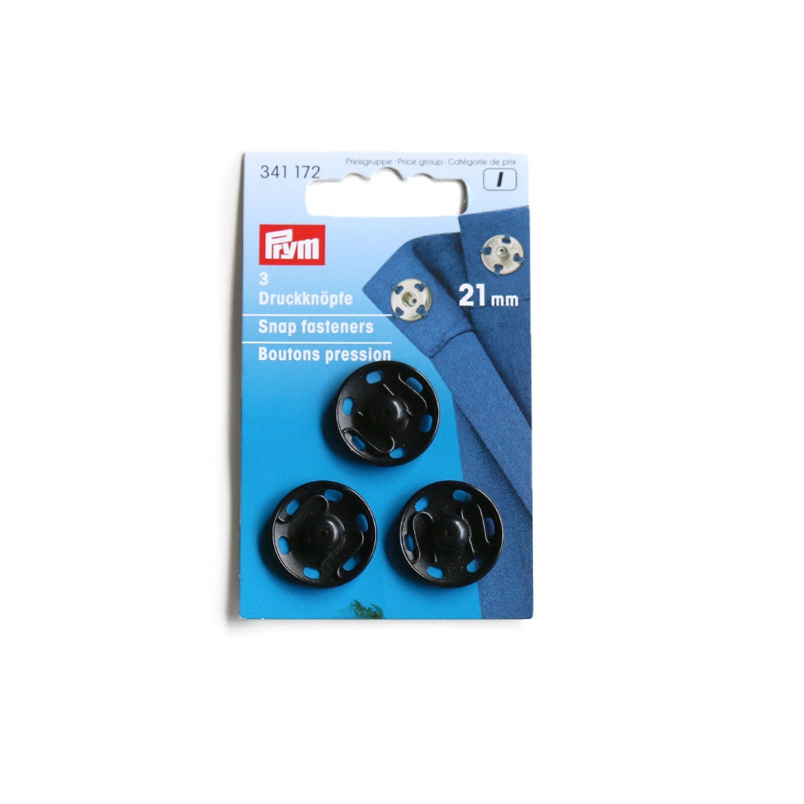 Prym - Snap Fasteners - 21mm/Black