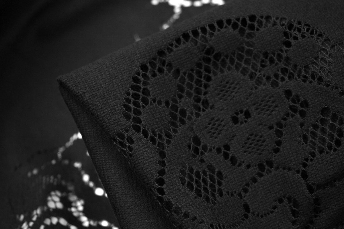 Cut Out Ebony - Panel Lace