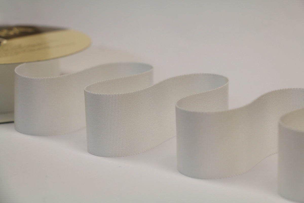 40mm Grosgrain Ribbon - Ivory