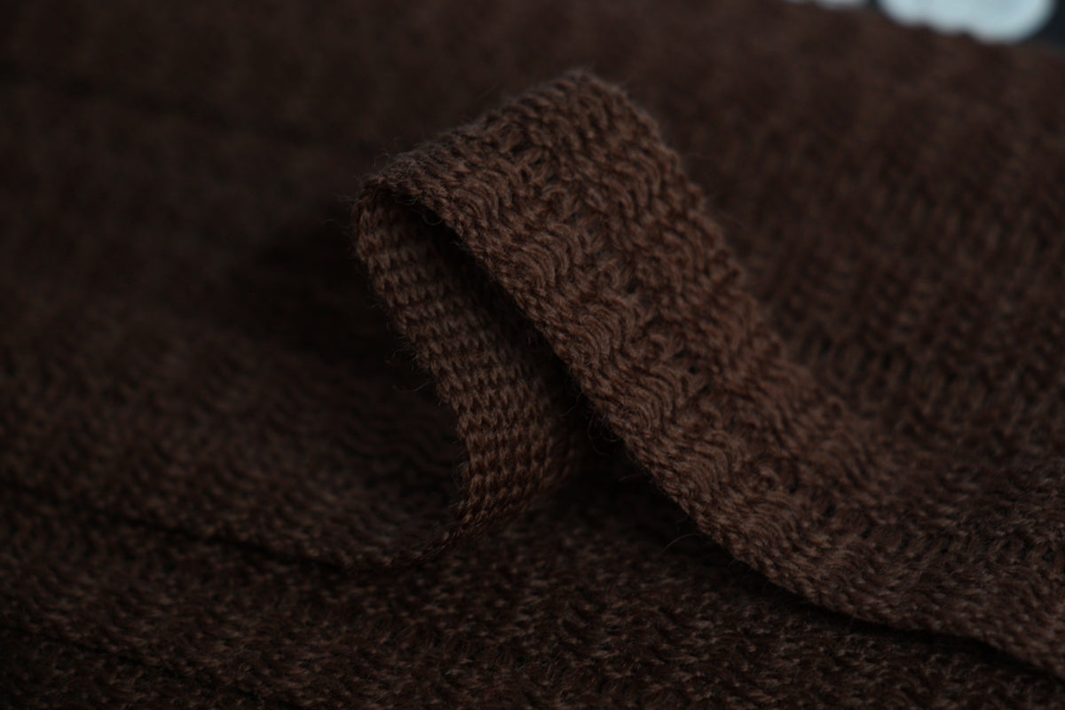 22mm Wool Binding - Dark Brown