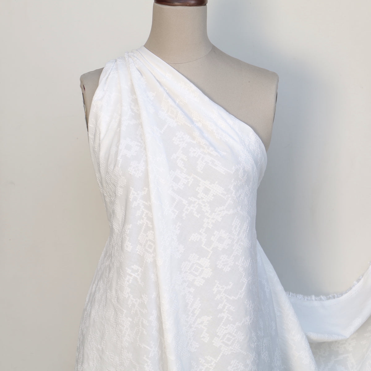 Ivory Crosshatch