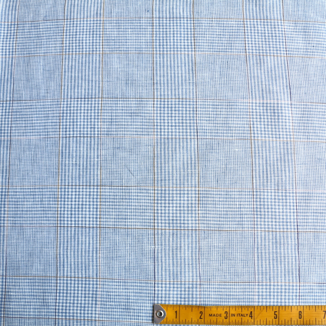 Light Rain Check Linen