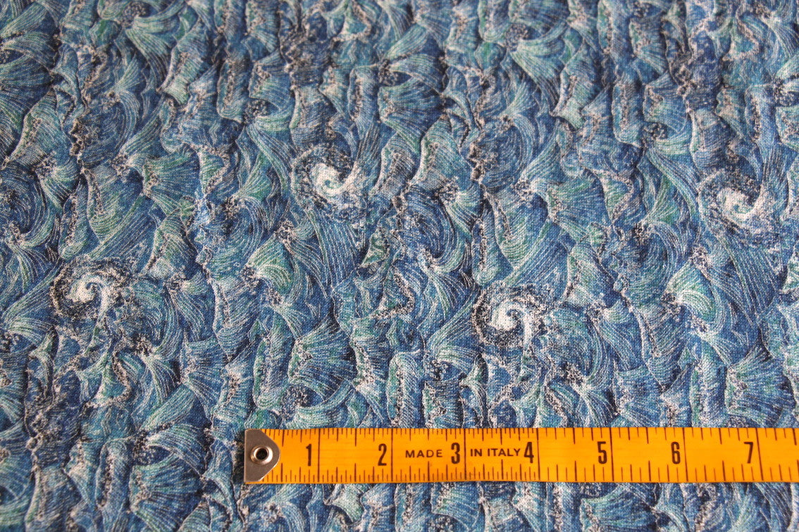 Ocean Indigo - Murray Loopback Fleece - Liberty Fabrics