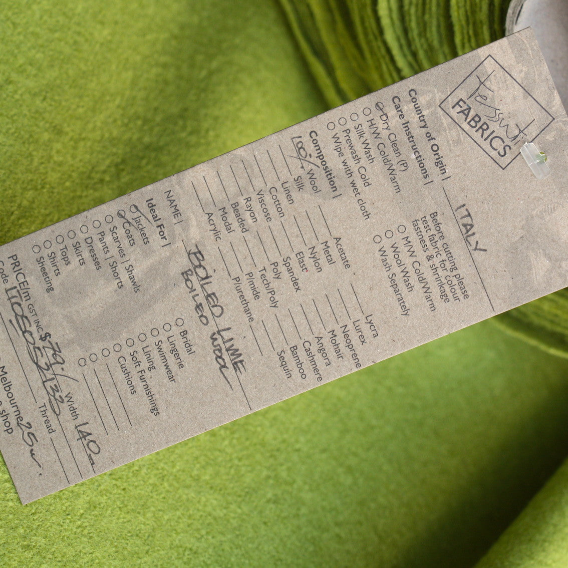 Boiled Lime - Boiled Wool