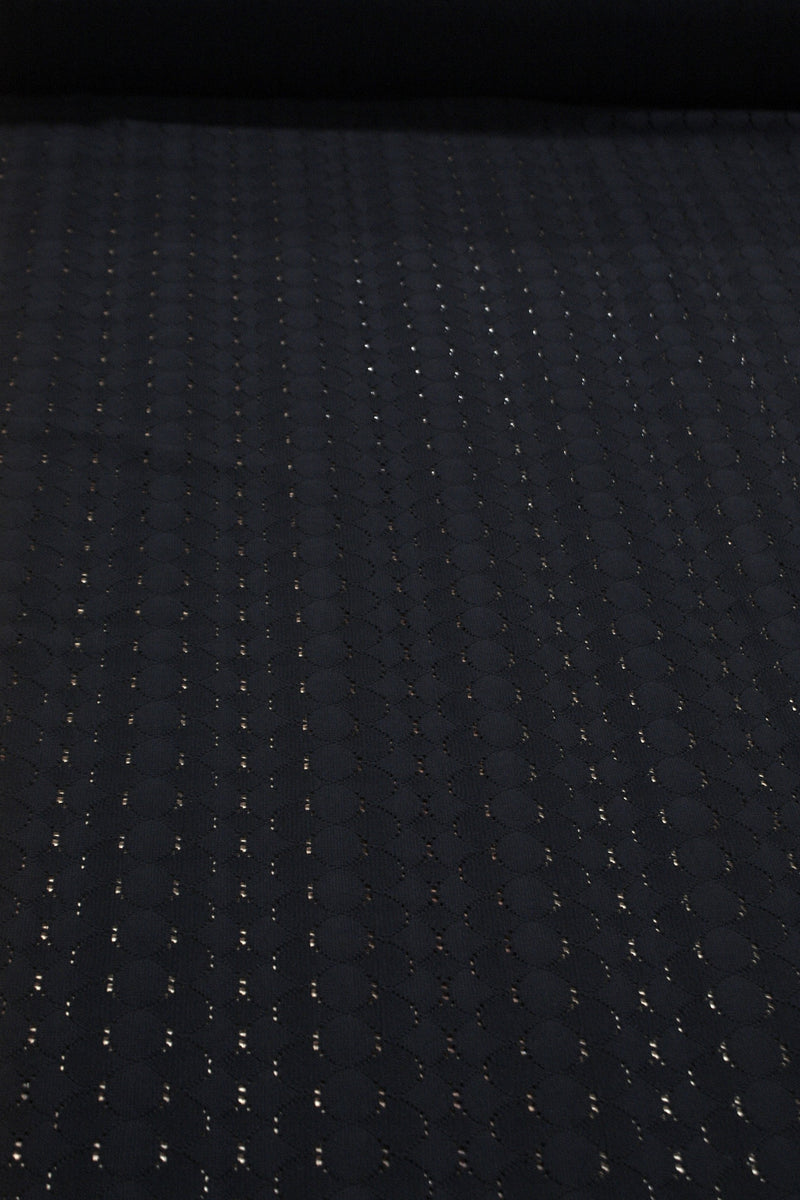 Ebony Scalloped Lace