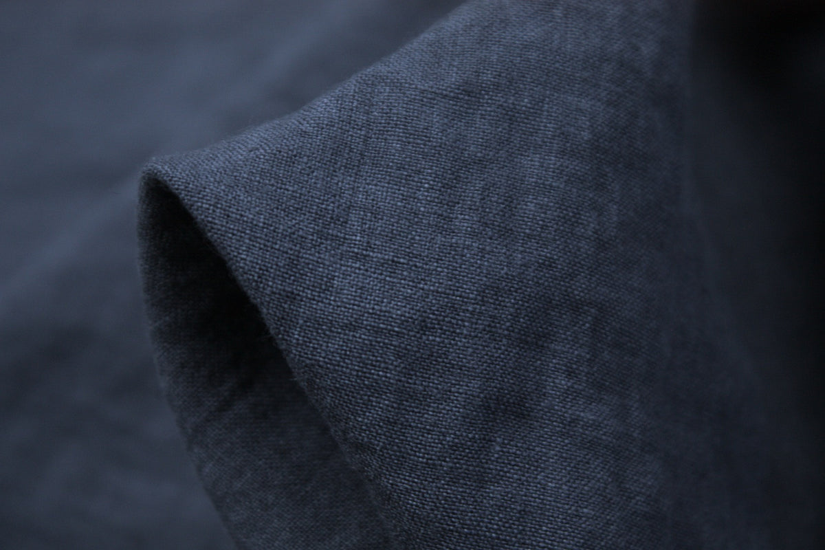 Wainscot Navy - Vintage Wash Linen