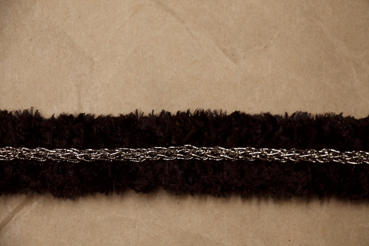 Black/Bronze Chain Braid Trim