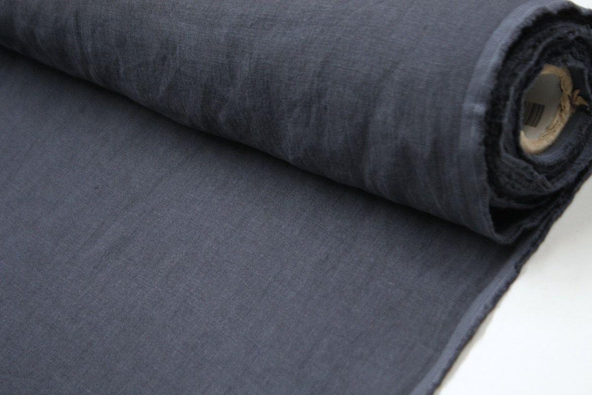 Wainscot Navy - Vintage Wash Linen