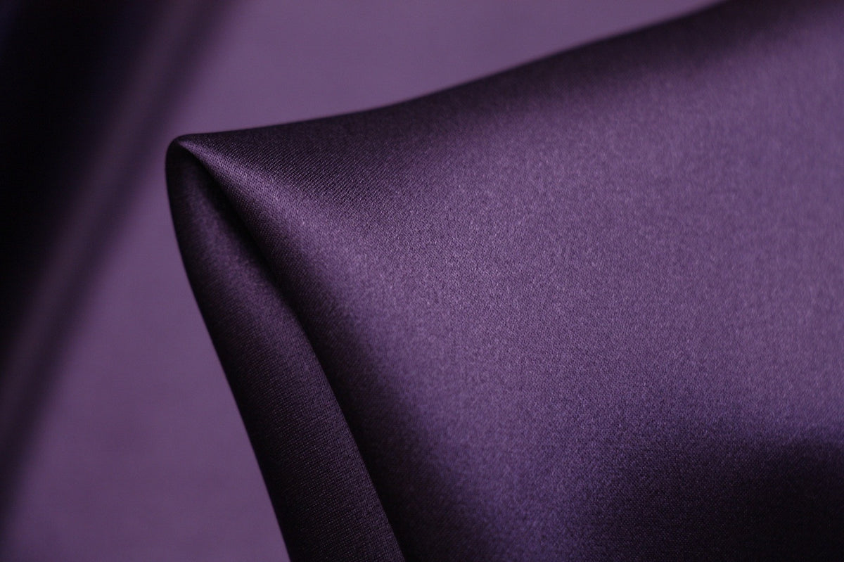 Regal Purple Silk Satin