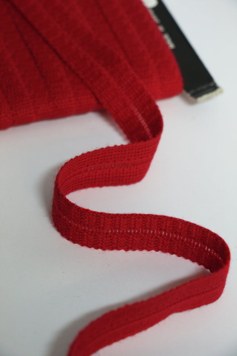 22mm Wool Binding - Red
