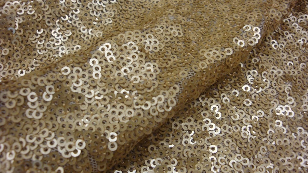 Disco Matt Gold - Stretch Sequins