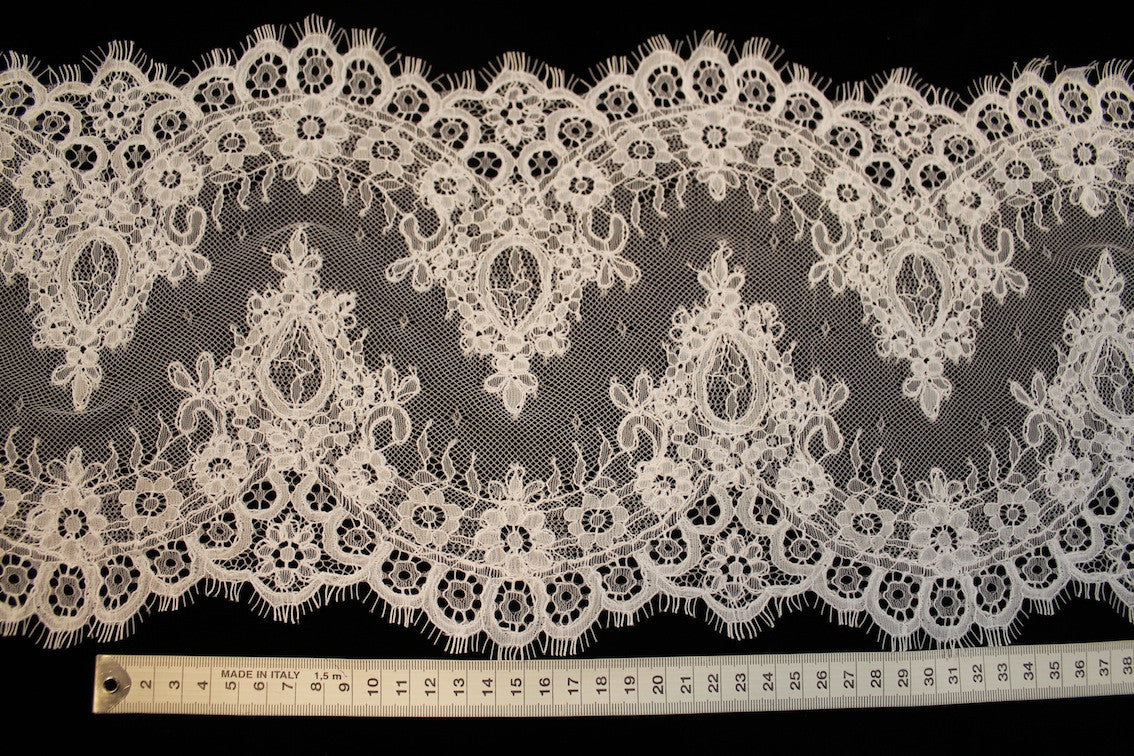 Embroidered Tulle Trim