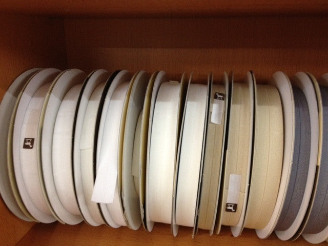 18mm Stretch Fold-Over Binding - Silver Grey